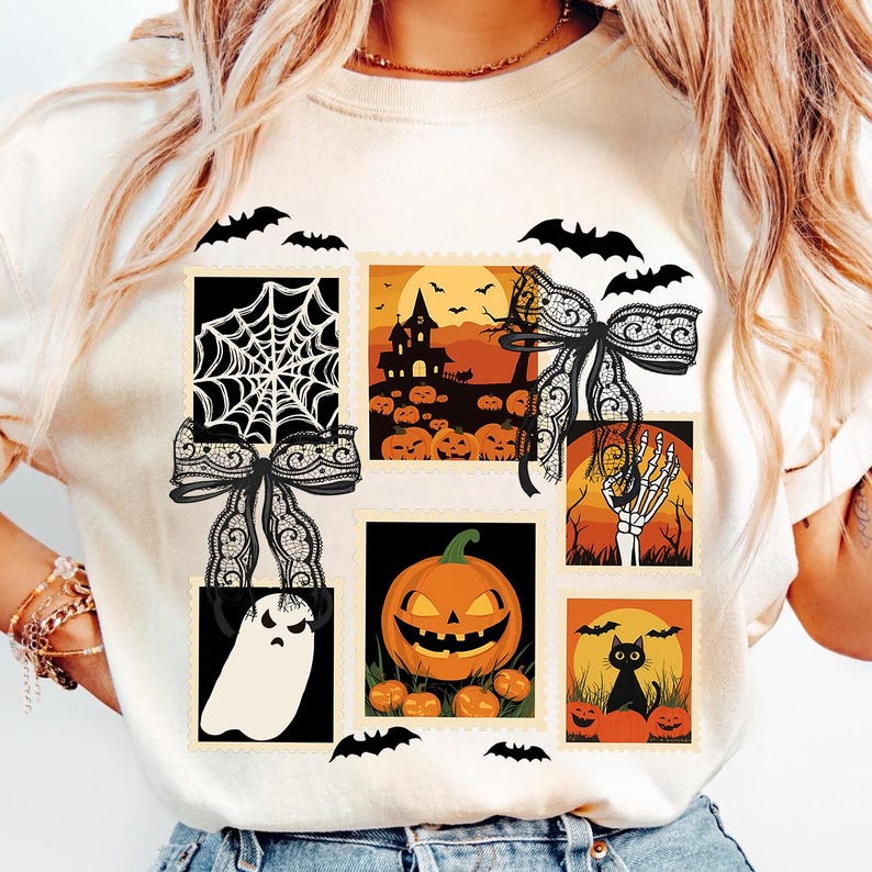 Spooky Season PNG, Vintage Halloween Ghost PNG, Flirty Fall Pumpkin T ...