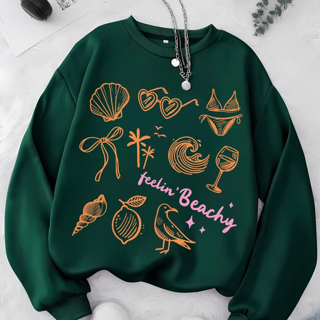 Feeling Beachy Png, Beach Scene Png, Beach Png, Ocean Pmg,, Summer ...