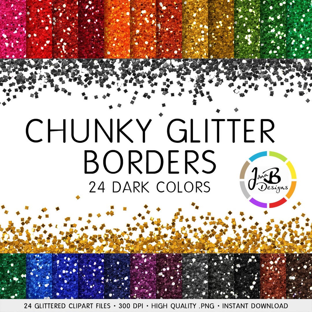 Chunky Glitter Borders Clip Art: Glitter Clip Art, Glitter Border Clip ...