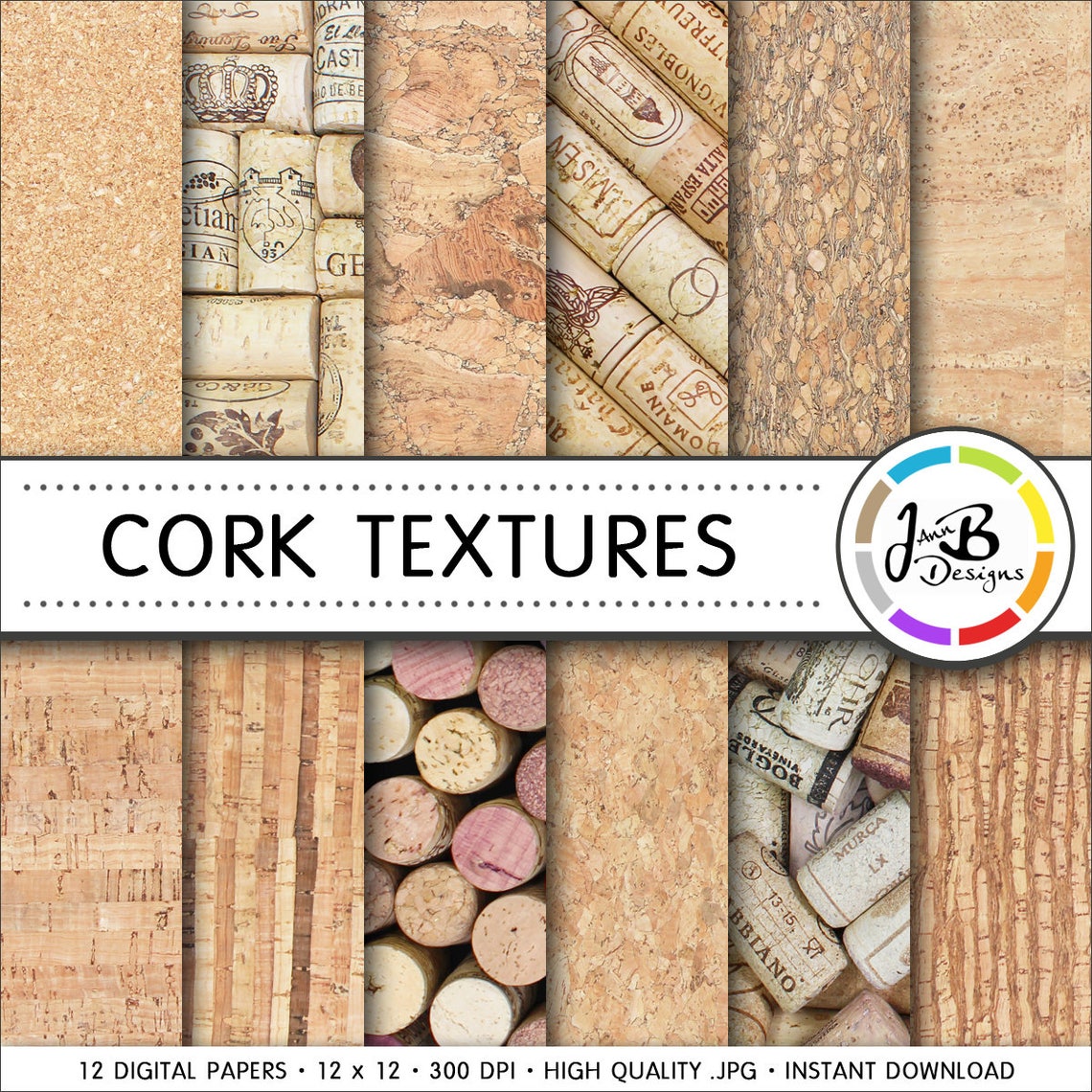 Cork Digital Paper, Cork, Cork Paper, Cork Texture, Cork Digital, Cork ...