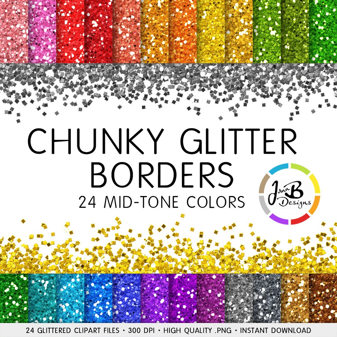 Chunky Glitter Borders Clip Art: Glitter Clip Art, Glitter Border Clip ...
