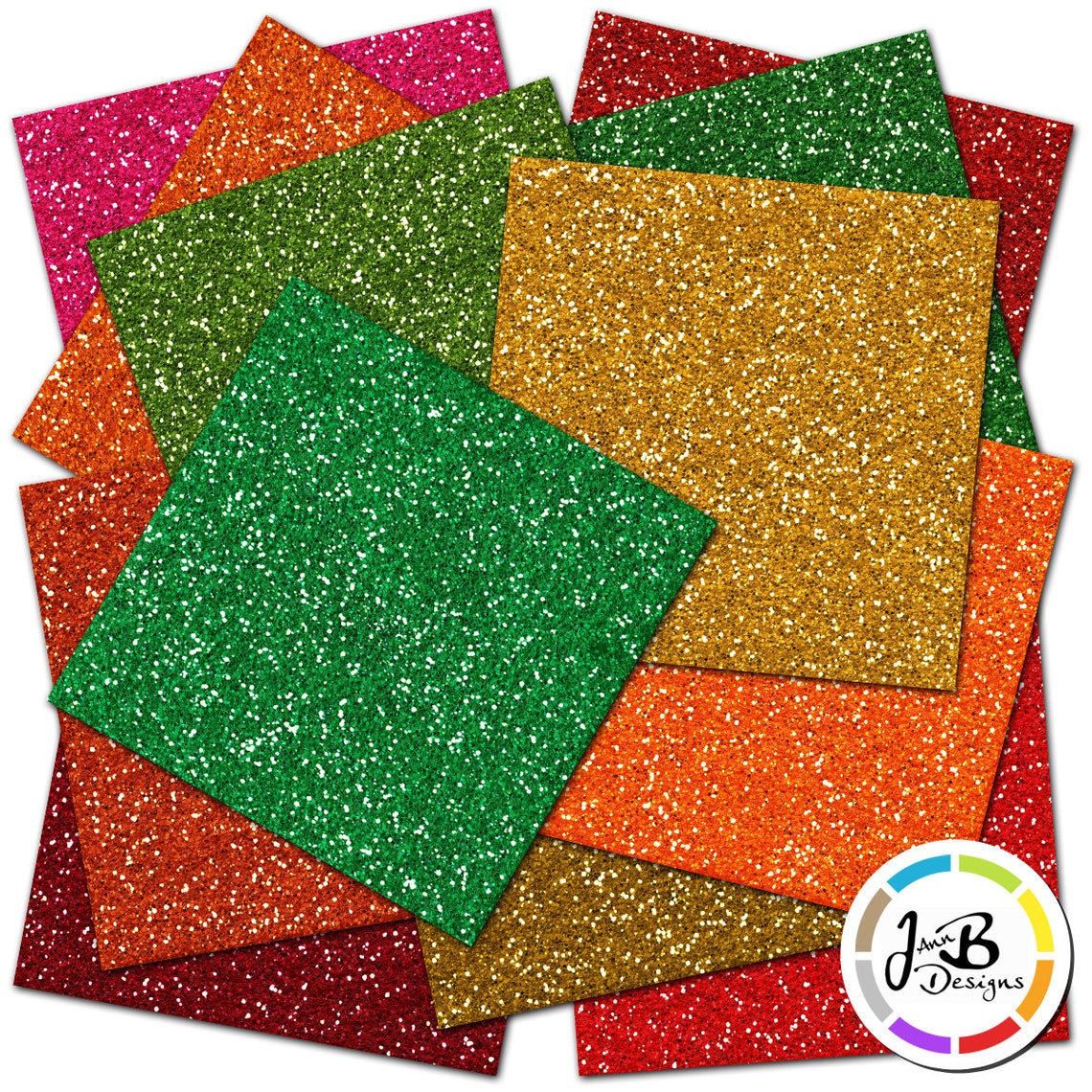 Glitter Digital Paper Glitter Paper Scrapbook Paper Chunky | Etsy