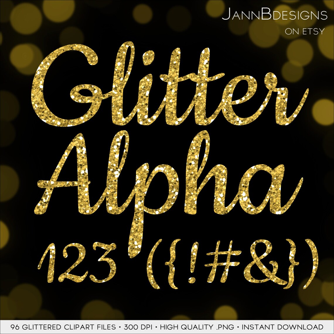 Gold Glitter Alphabet Clipart, Gold, Glitter, Gold Glitter Letters ...