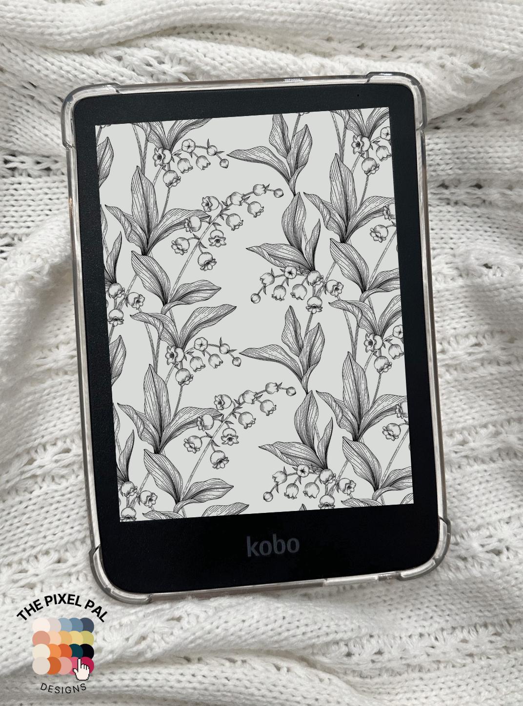 Botanical Kobo Clara Screensaver Pack | 4 Digital Wallpapers for Color ...