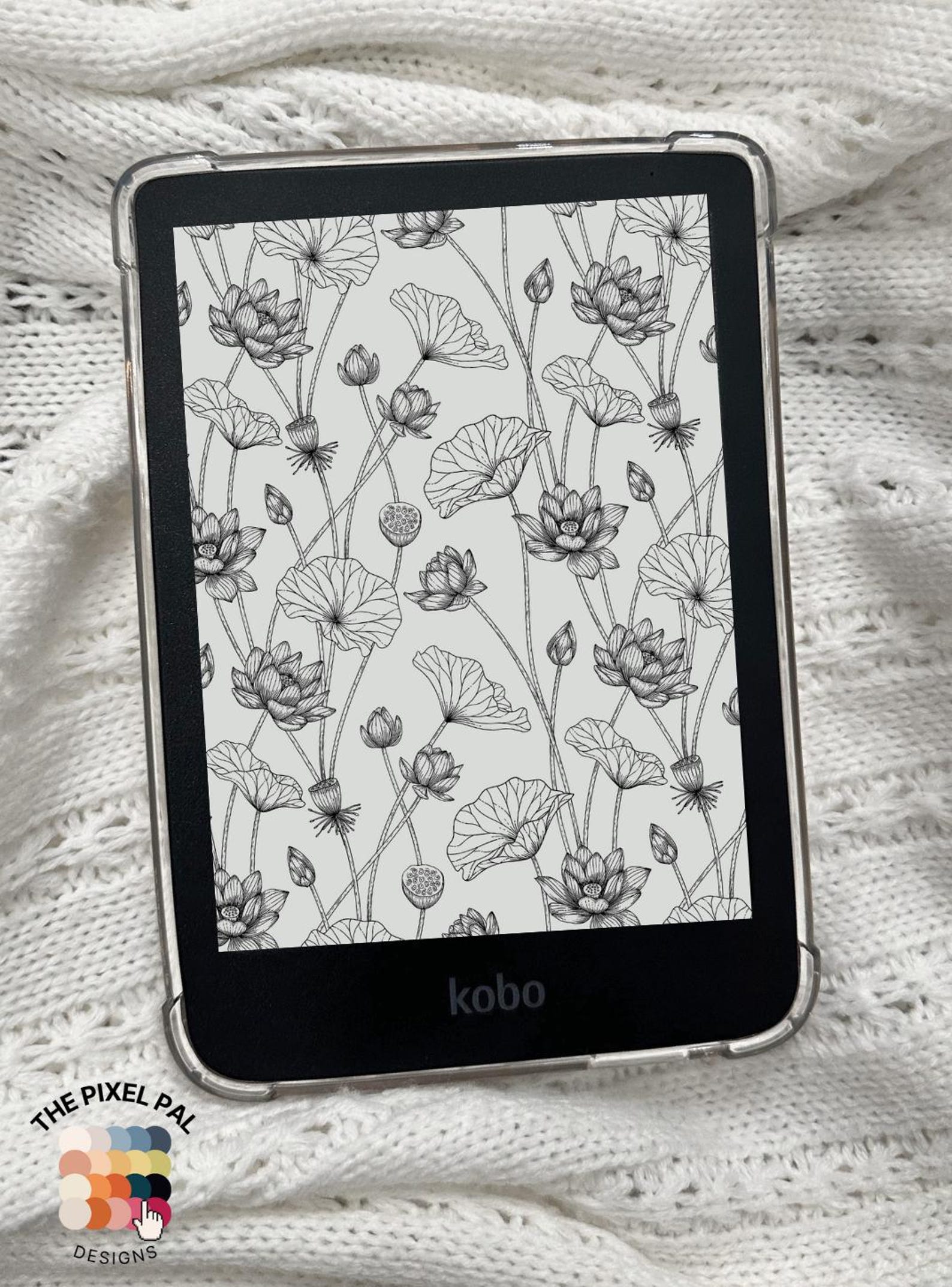 Botanical Kobo Clara Screensaver Pack | 4 Digital Wallpapers for Color ...