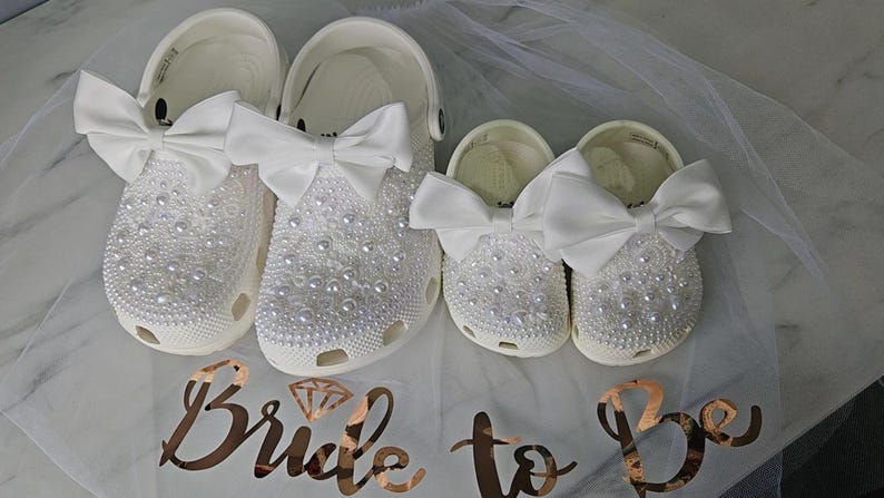Personalised Bridal Crocs • Custom Wedding Shoes • Bride Crocs - Etsy