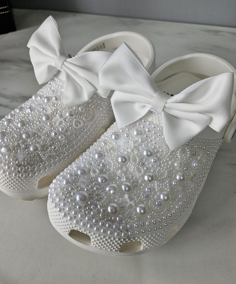 Personalised Bridal Crocs • Custom Wedding Shoes • Bride Crocs - Etsy