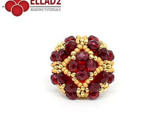 Tutorial Cubico Rings Beading Tutorial Jewelry Tutorial | Etsy