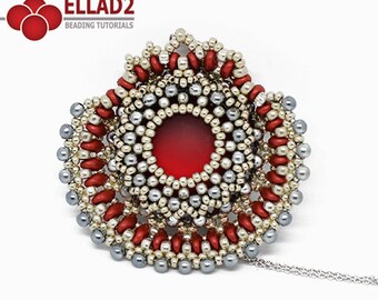 Tutorial Davina Pendant-Beading patternBeading Tutorial with | Etsy