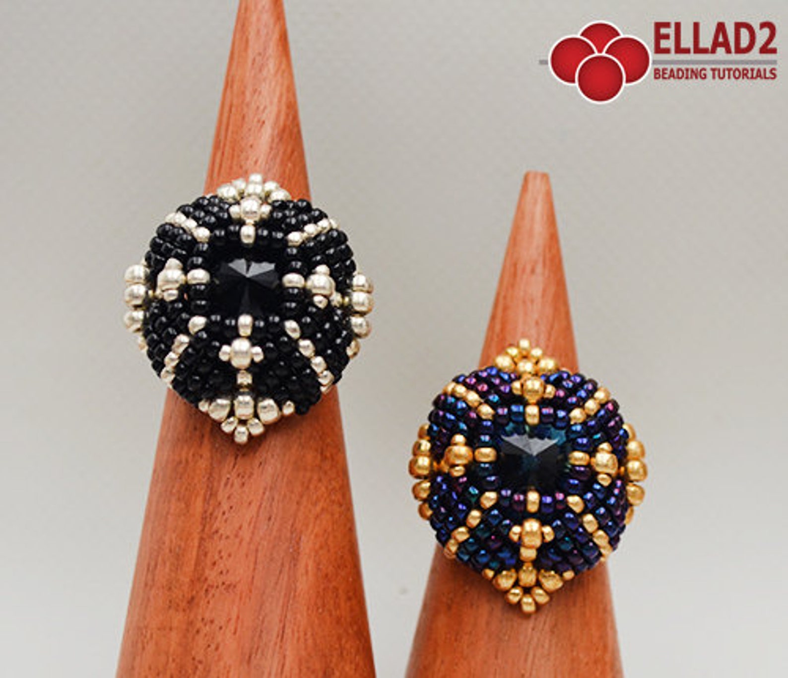 Tutorial Lava Ring - Beading Tutorial, Instant Download, Jewelry ...