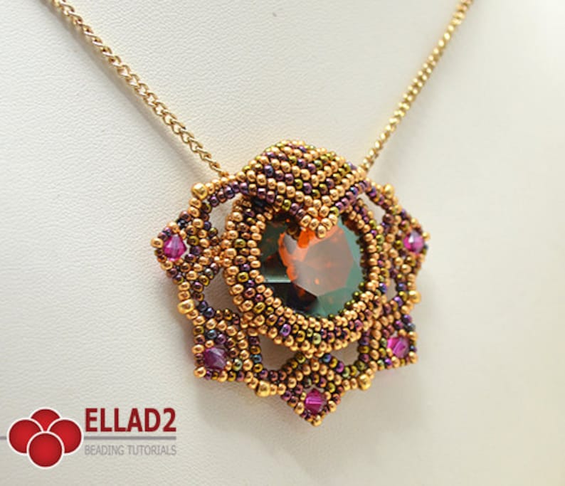 Tutorial Leia Pendant-beading Tutorial Instant Downloadpdf - Etsy UK
