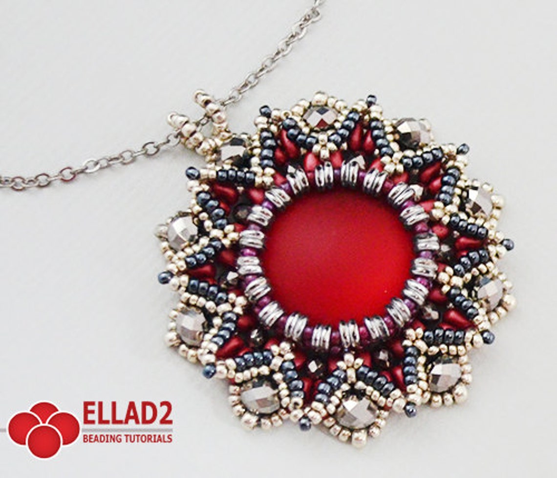 Tutorial Danica Pendant - Beading Pattern, Jewelry Tutorials,instant ...