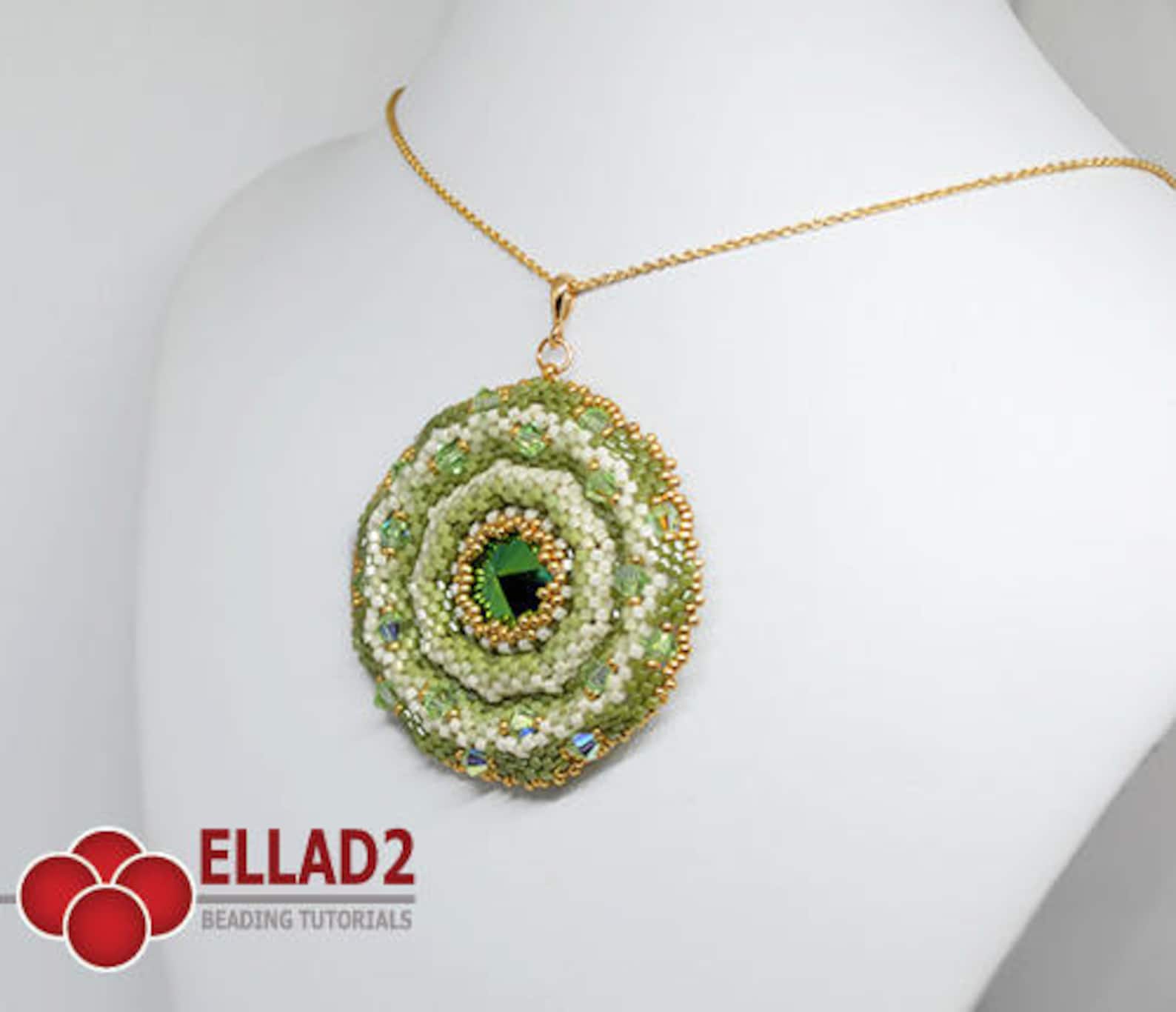 Tutorial Agra Pendant Beading Tutorial Beading Pattern - Etsy