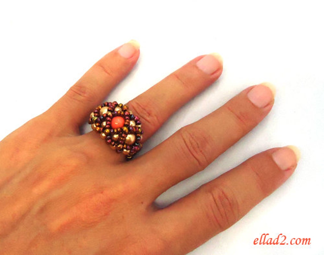Tutorial Hera Ring Beading Tutorial by Ellad2 - Etsy