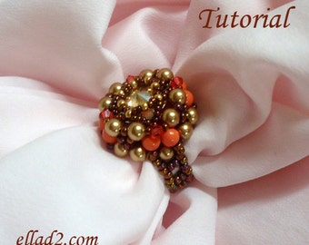 Tutorial Cronus Ring Beading Pattern PDF | Etsy