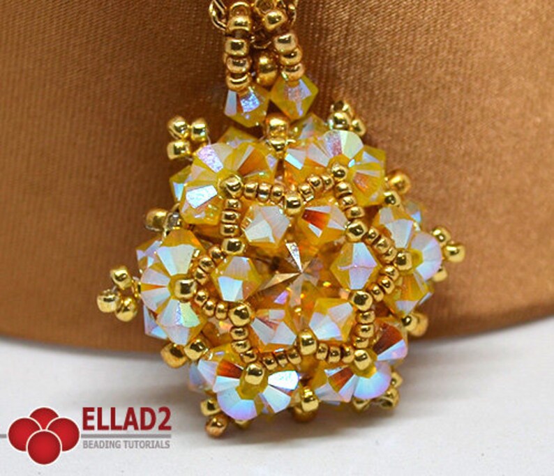 Tutorial Welo Pendant and Ring - Beading Tutorial, Instant Download, Design by Ellad2 - Etsy
