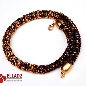 Tutorial Diamond Duo Necklace-beading Tutorial, Beading Pattern, Ellad2 ...