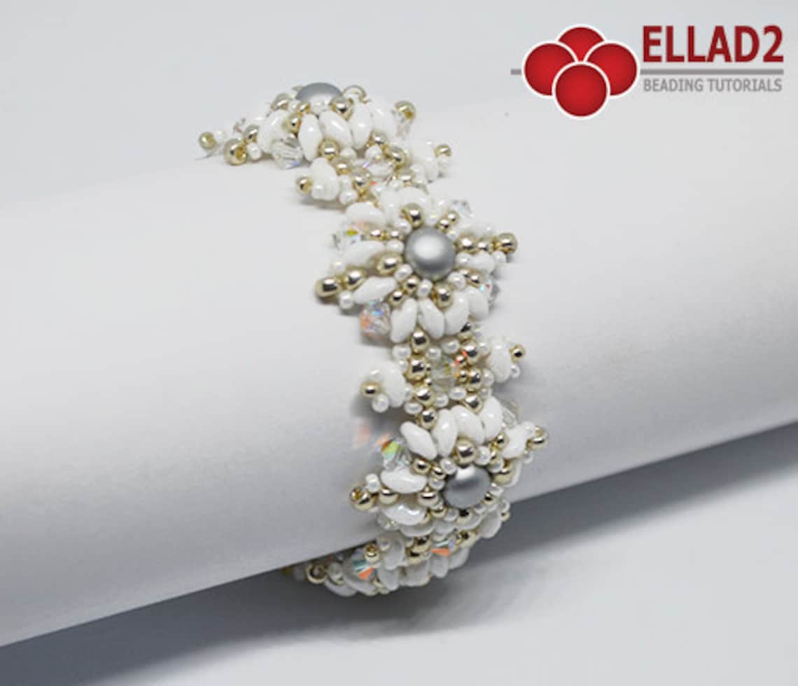 Tutorial Palla Bracelet - Beading Tutorial, Beading Pattern, Instant ...