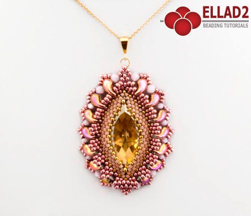 Tutorial Sunset Pendant Beading Tutorial Beading Pattern - Etsy