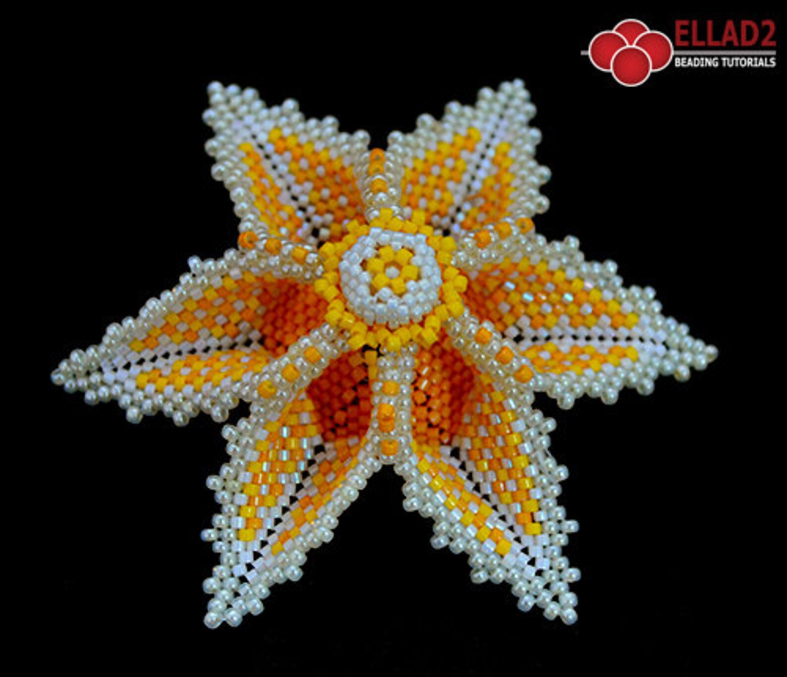 Tutorial Aviana Flower Pendant-beading Tutorials and Patterns - Etsy