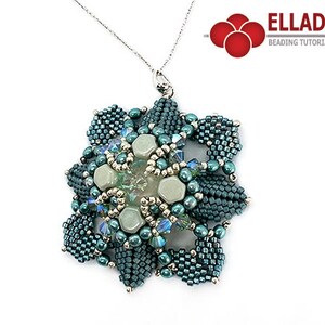 Beading Tutorial Avril Pendant - Beading Tutorial, Beading Pattern, Instant Download, Peyote ...