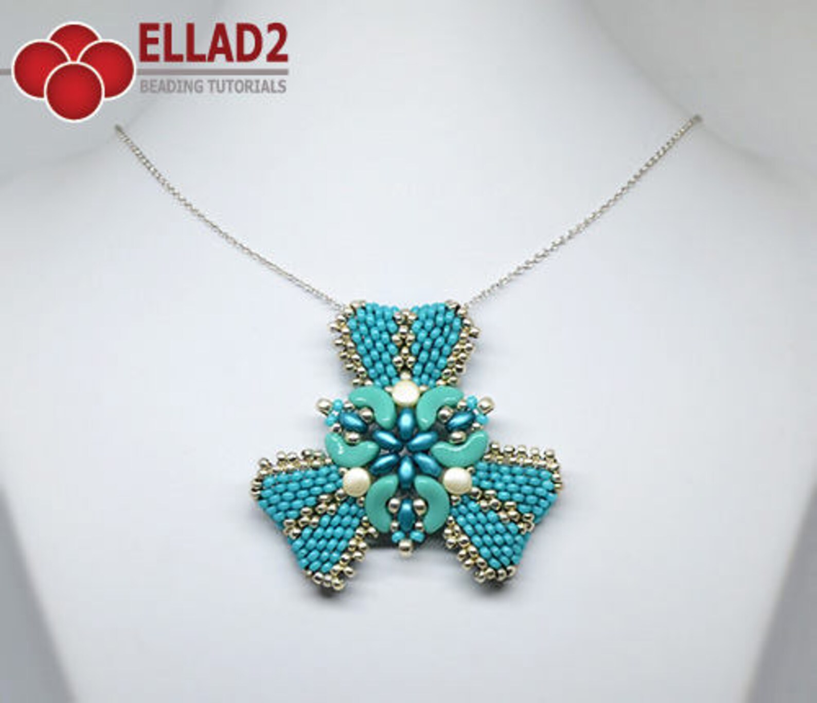 Tutorial Arcos Triangle Pendant-Beading Tutorial Beading | Etsy