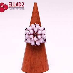 Tutorial Alabaster Ring - Beading Tutorial, Instant Download, Design by ...