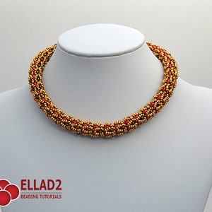 Tutorial Infinity Necklace - Beading Pattern, Beading Tutorial, Instant ...