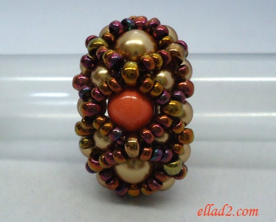 Tutorial Hera Ring Beading Tutorial by Ellad2 | Etsy