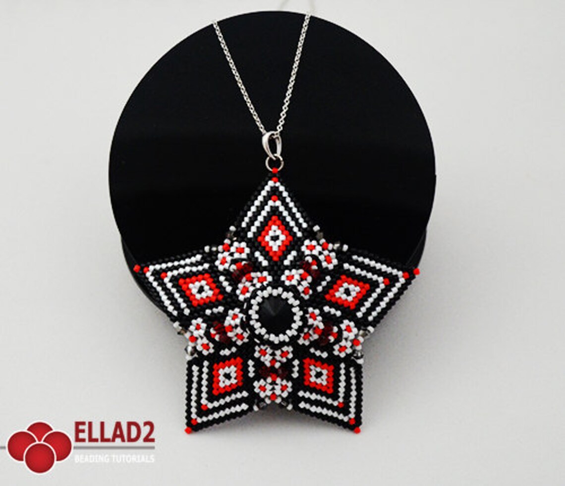 Tutorial Acamar Star Pendant-beading Tutorialbeading - Etsy