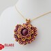 Tutorial Keira Pendant Beading Tutorial, Beading Pattern, Ellad2, Jewelry Tutorial, Instant ...