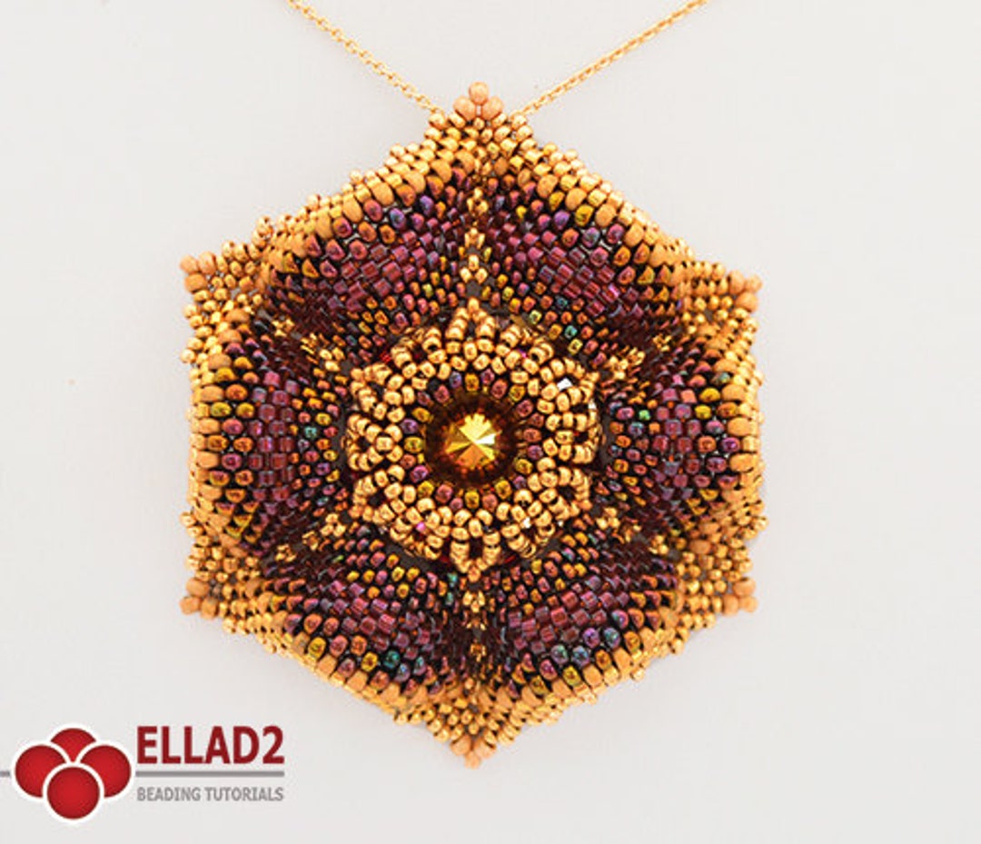 Tutorial Loulou Pendant-beading Tutorial,beading Pattern,instant ...