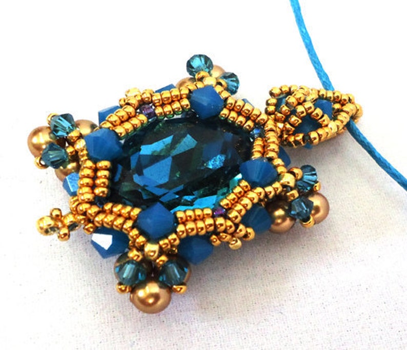 Tutorial Turtle Pendant Beading Pattern PDF - Etsy