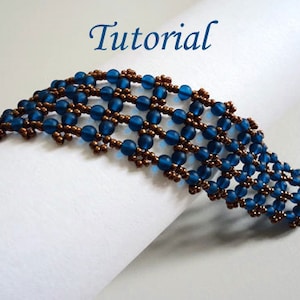 Tutorial Capri Blue Bracelet - Beading Pattern PDF - Etsy
