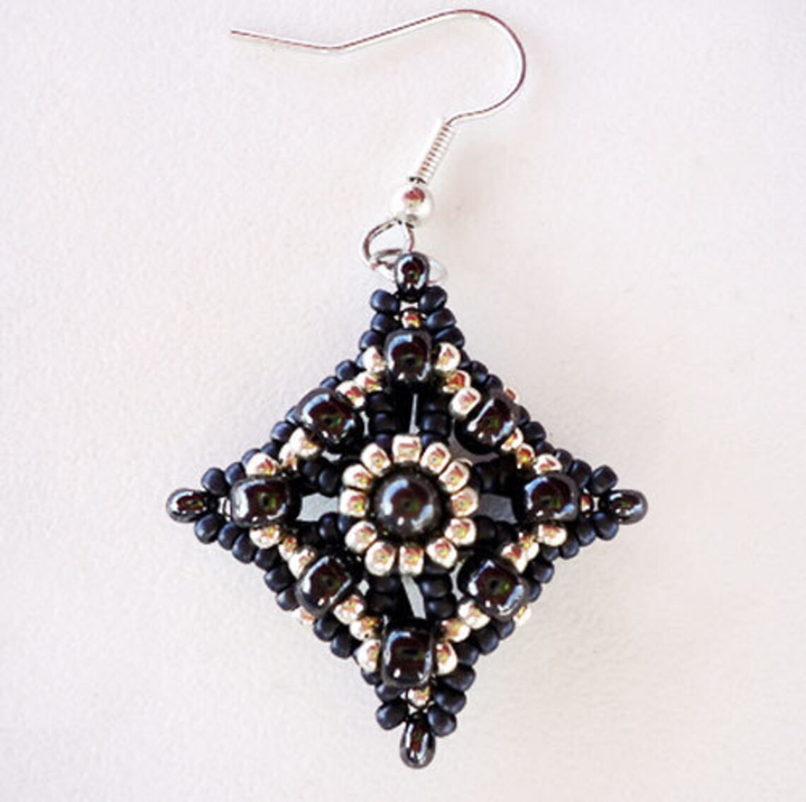 Tutorial Filigree Earrings Bead Pattern - Etsy