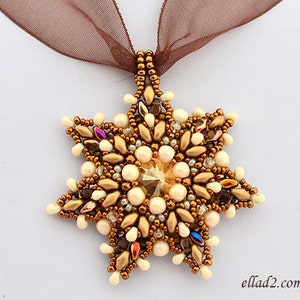 Tutorial Super Star Pendant-beading Tutorial PDF Instant Download, Jewelry Tutorials - Etsy