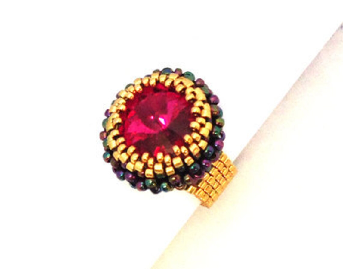 Tutorial Cronus Ring Beading Pattern PDF - Etsy