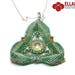 Tutorial Minty Triangle Pendant-peyote Stitched Triangle Pendant,beading Tutorial, Beading ...