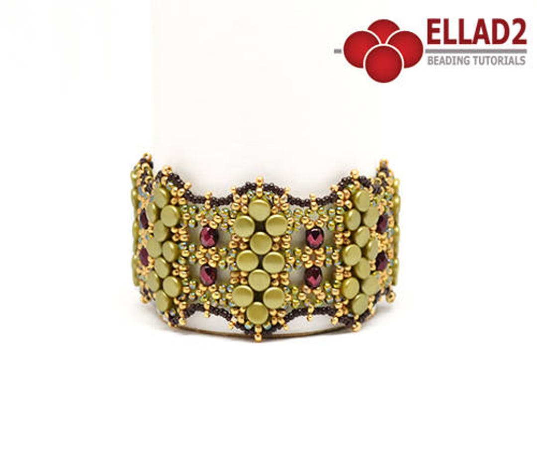 Beading Tutorial Oliveta Bracelet - Beading Pattern, Jewelry Tutorial ...