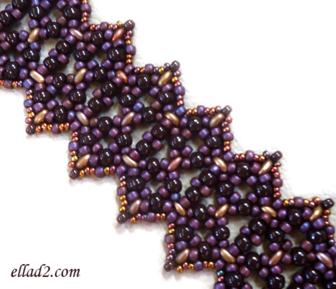 Tutorial Xpose Bracelet Beading Pattern Instant Download - Etsy