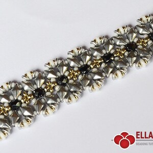 Tutorial Diamond Duo Bracelet - Beading Pattern, Beading Tutorial ...