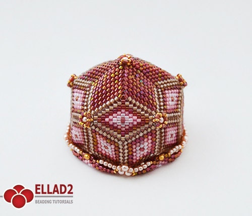 Tutorial Beaded Bowl - Beading Tutorial, Beading Pattern, Beaded Bowl ...