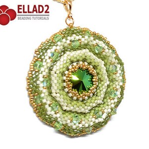 Tutorial Agra Pendant - Beading Tutorial, Beading Pattern, Ellad2, Instant Download - Etsy
