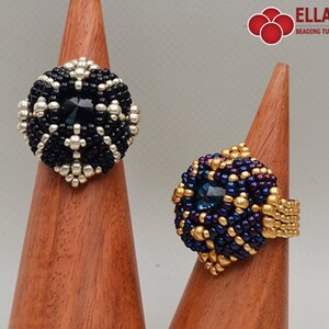 Tutorial Lava Ring Beading Tutorial, Instant Download, Jewelry Tutorial, Ellad2 - Etsy