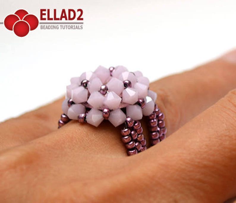 Tutorial Alabaster Ring Beading Tutorial Instant Download | Etsy