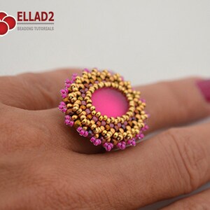 Tutorial Occoro Ring-beading Pattern, Instant Download, Jewelry Tutorial, Beading Tutorial ...