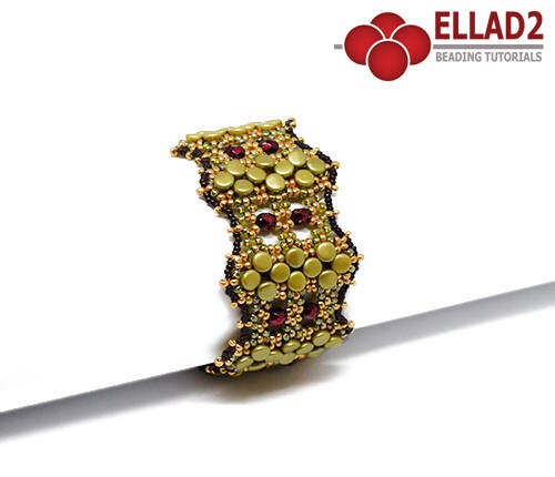Beading Tutorial Oliveta Bracelet - Beading Pattern, Jewelry Tutorial ...