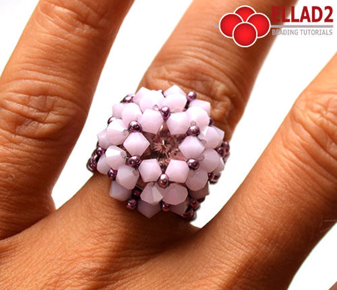 Tutorial Alabaster Ring Beading Tutorial Instant Download | Etsy