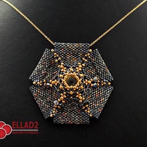 Tutorial Cross Pendant Beading Pattern PDF - Etsy