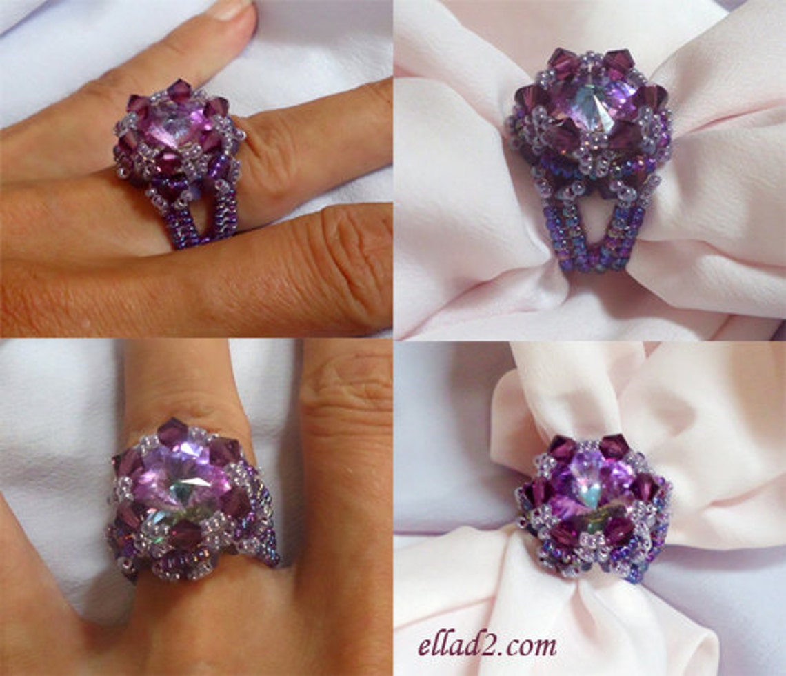 Tutorial Cher Ring Beading Pattern PDF - Etsy